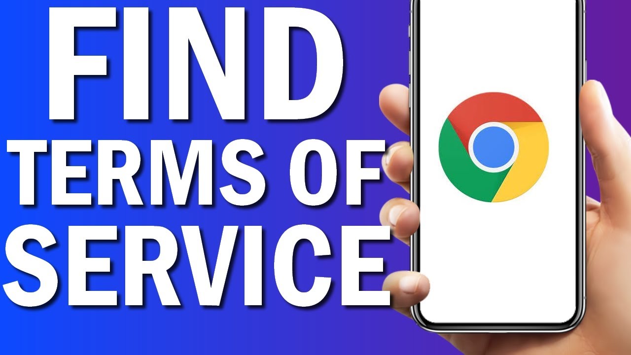 How To Find Terms Of Service On Google Chrome Browser App - YouTube