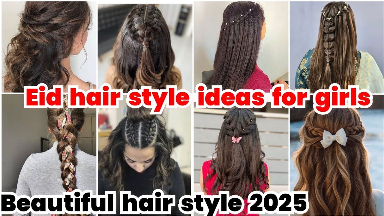 Trending Eid hair style ideas 2025//New and easy eid hair styles//diy ...