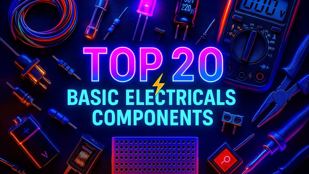 Basic Electrical Components and their names with Pictures for beginners ...