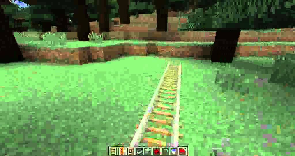 TUTORIAL MINECRAFT VIAS DE TREN - YouTube