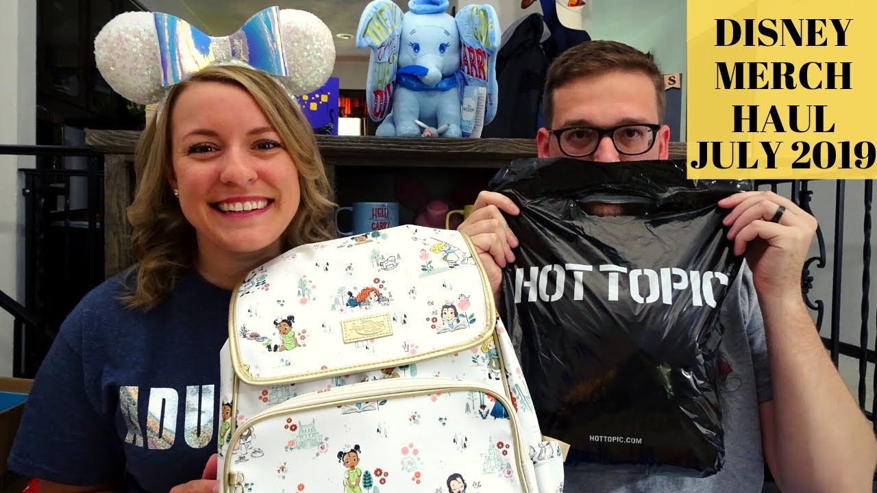 DISNEY MERCH HAUL || HOT TOPIC & SHOPDISNEY || JULY 2019 - YouTube
