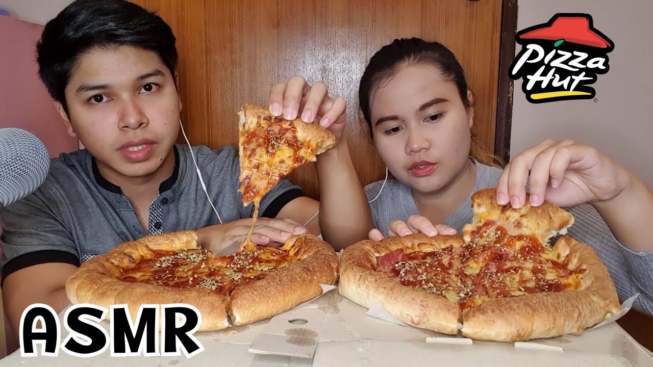 ASMR - PIZZA HUT กินพิซซ่า (EATING SOUNDS ) | Z.Skin - YouTube
