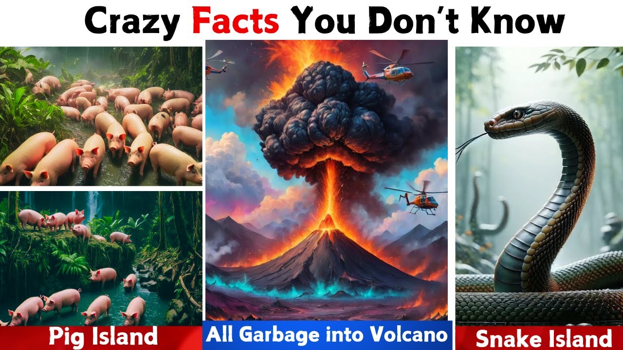 "Crazy Facts: Pig Island, Garbage Volcano, & Snake Island!" | MrHello ...