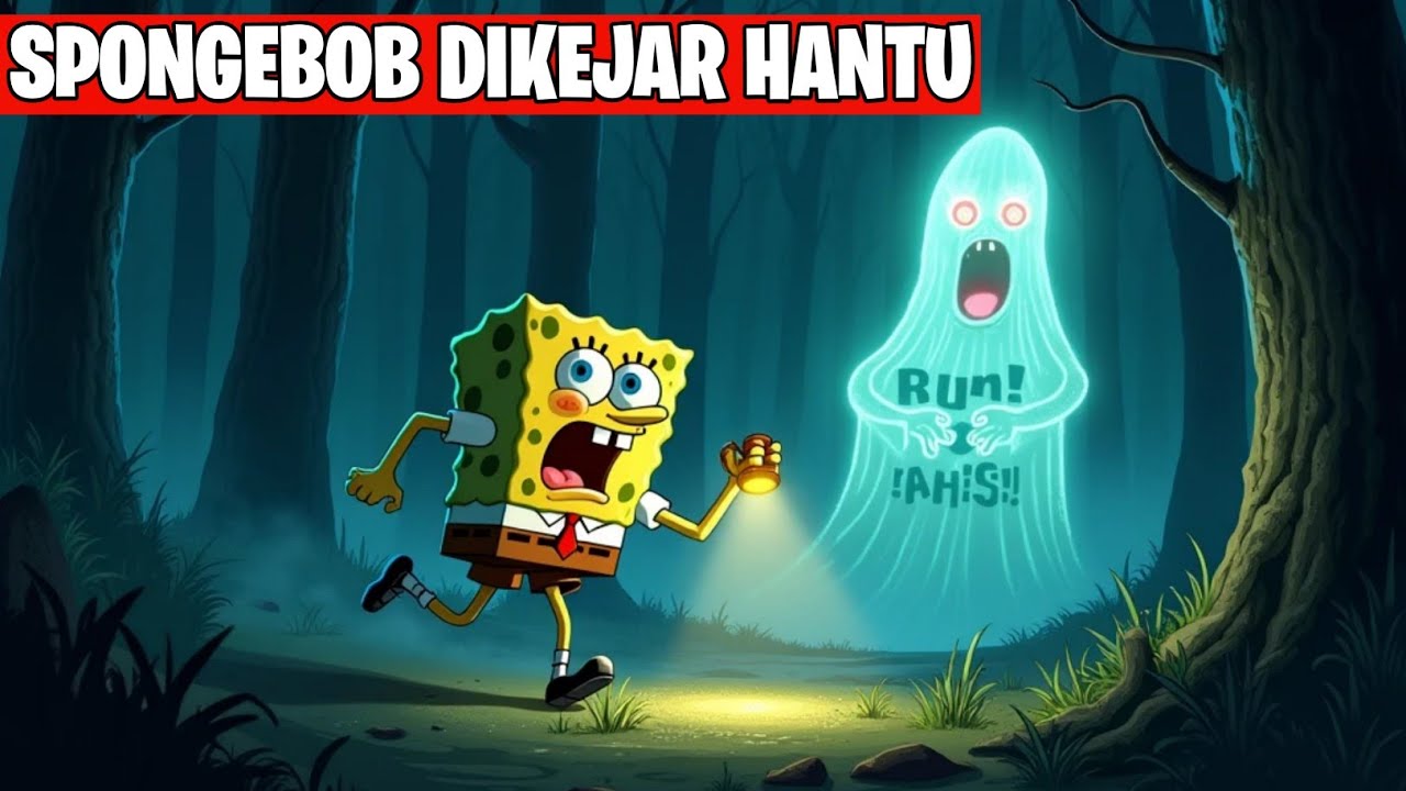 Spongebob Kabur dari Hantu di Hutan Roblox - YouTube