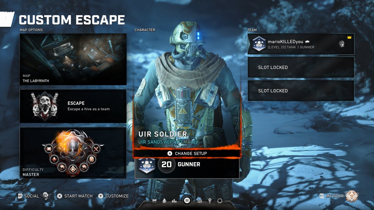 Gears 5, Labyrinth, Master, Gunner, SOLO SPEEDRUN, NO SHOTS, NO DEATH ...
