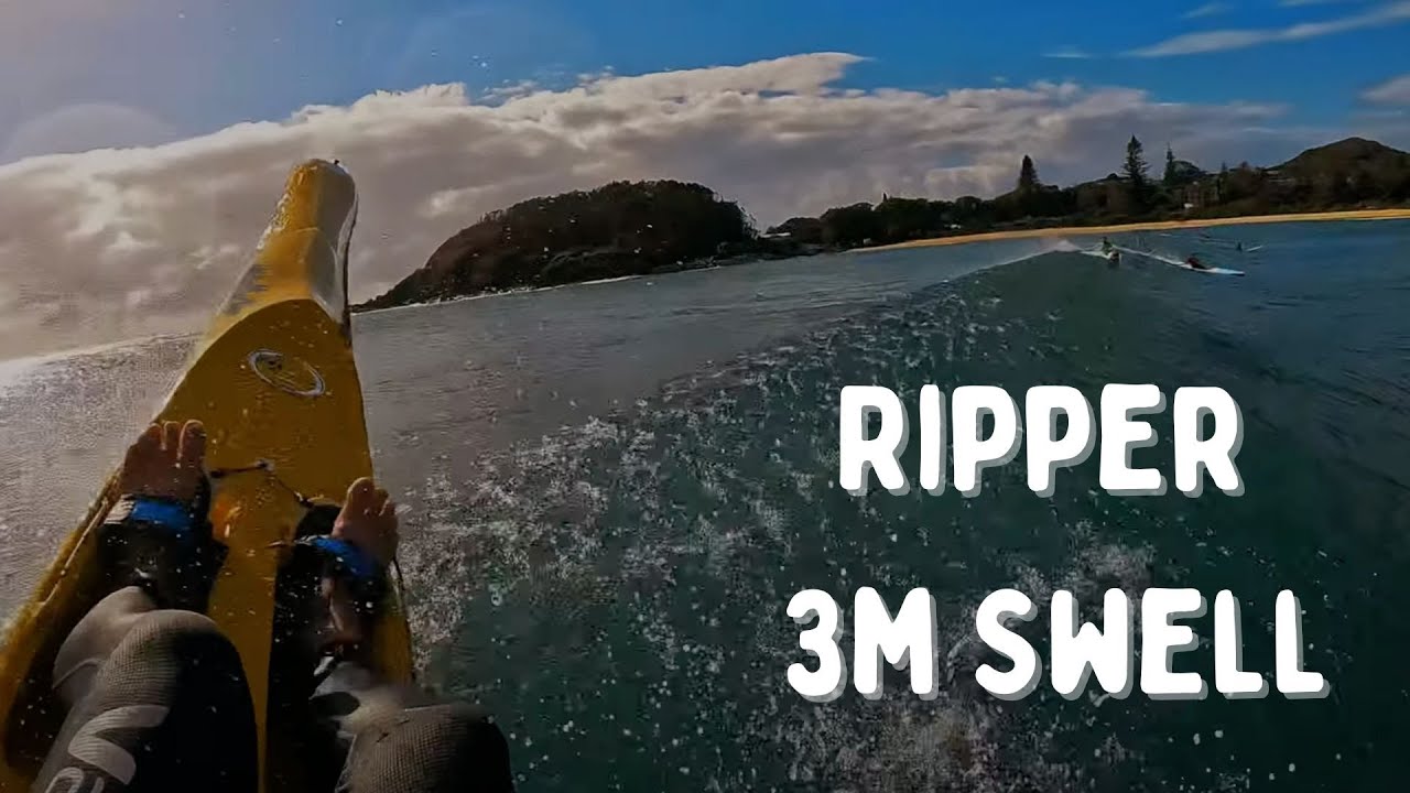 Scotts Head - Morning Surfski Paddle - 3m Southerly Swell - YouTube