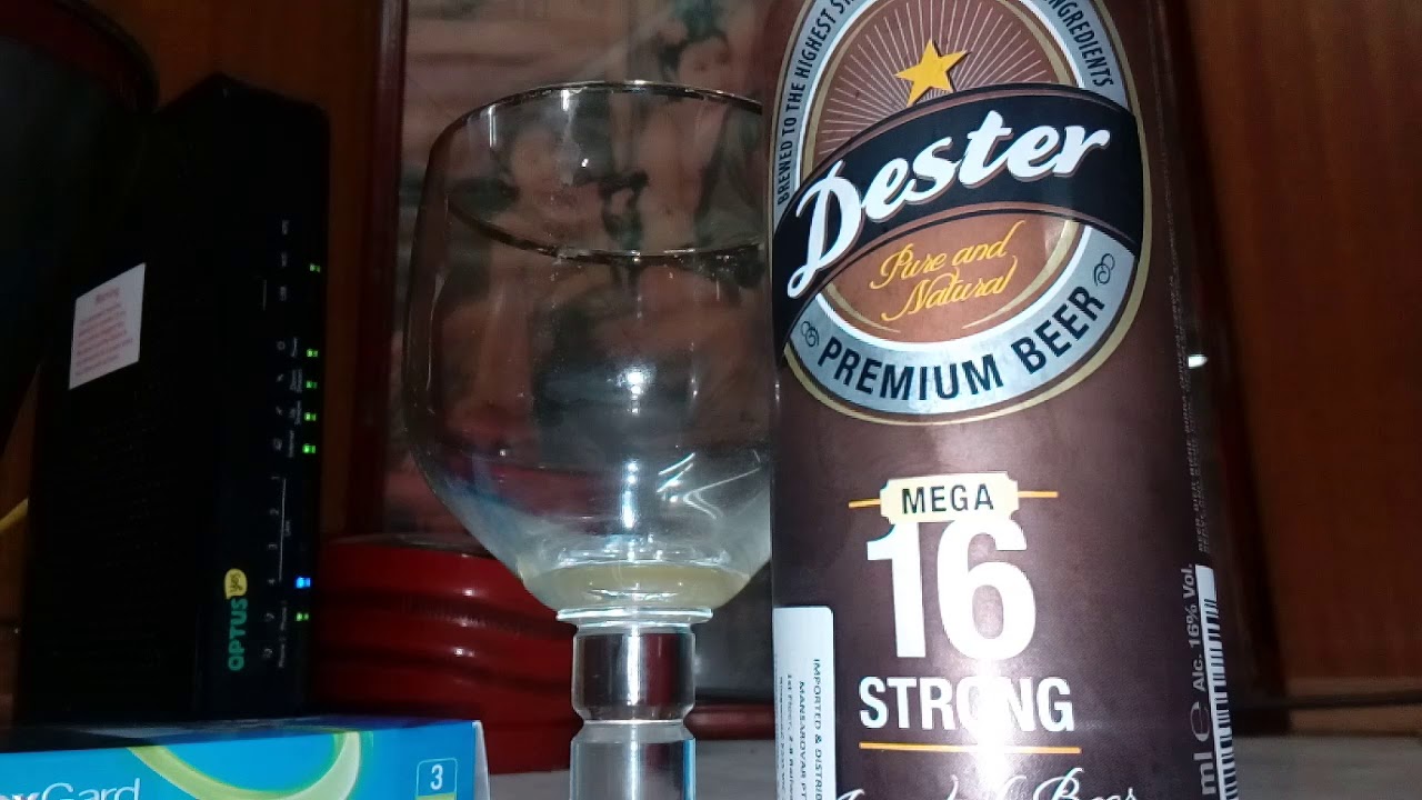 Dester Mega Strong Beer. 16%. - YouTube