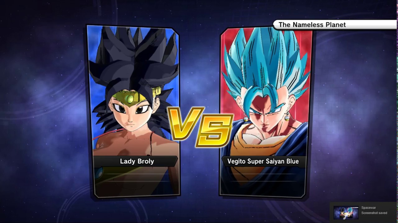Dragonball Xenoverse 2: Lady Broly vs Super Saiyan Blue Vegito( Mod -V1 ...