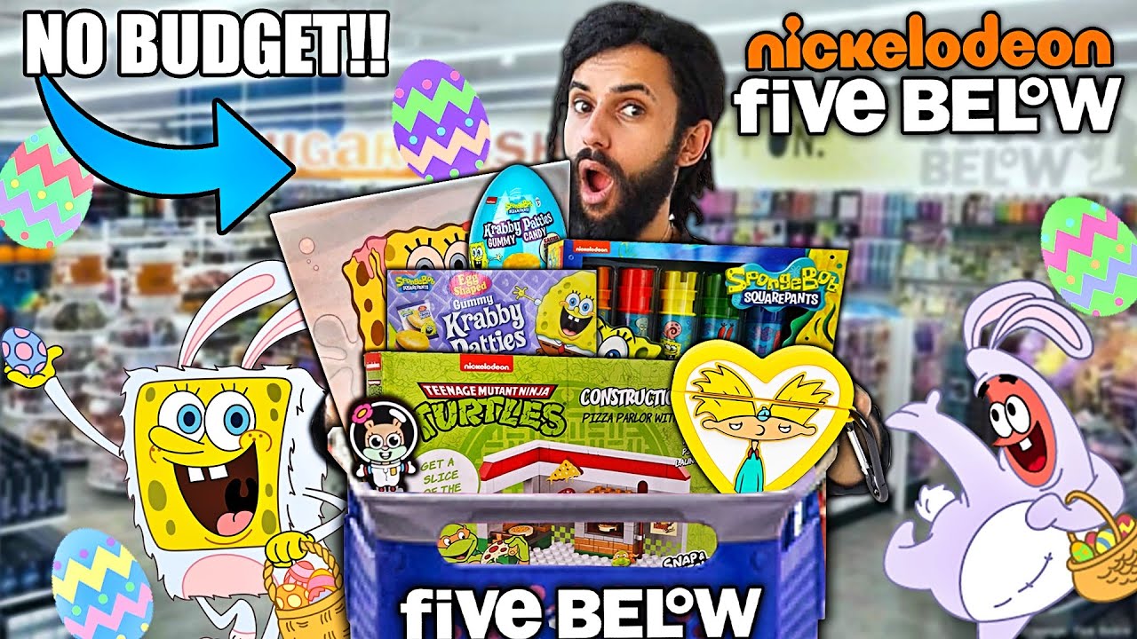 I Bought EVERY NICKELODEON PRODUCT AT FIVE BELOW!! SPONGEBOB SQUAREPANT ...