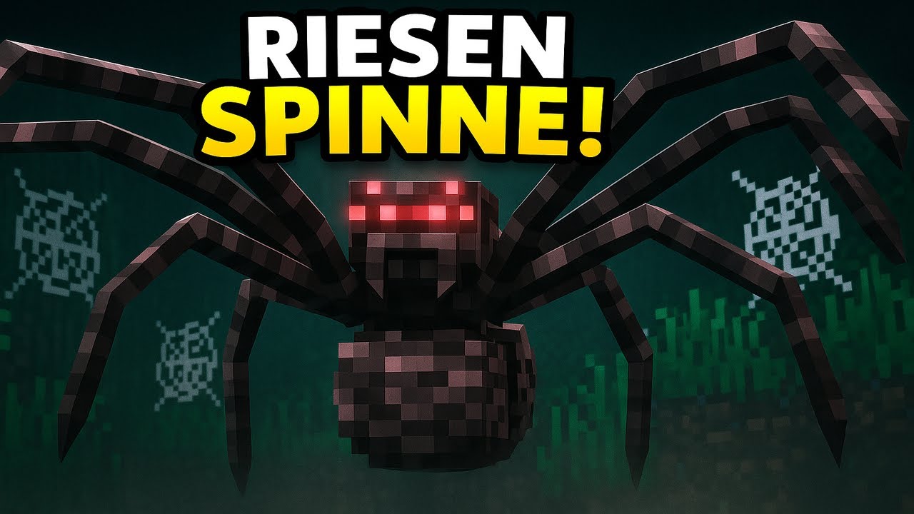 VORSICHT! Diese Minecraft-Spinne ist riesig! Spinnen Mod - YouTube