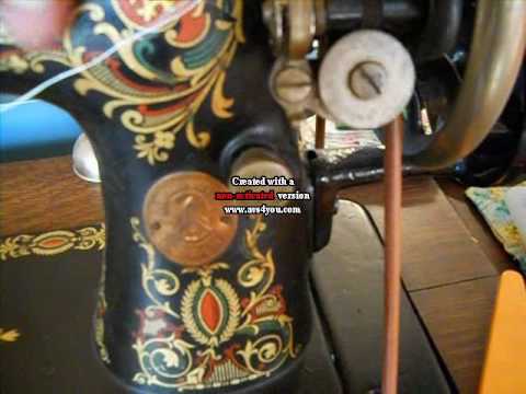 Winding A Bobbin on a Singer Model 66-1 or 66-3 - YouTube