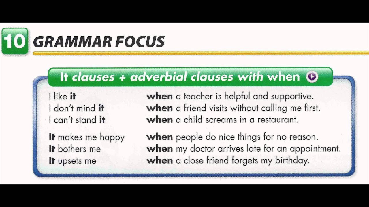 Level 3 - Unit 1 # 10 - grammar focus - YouTube