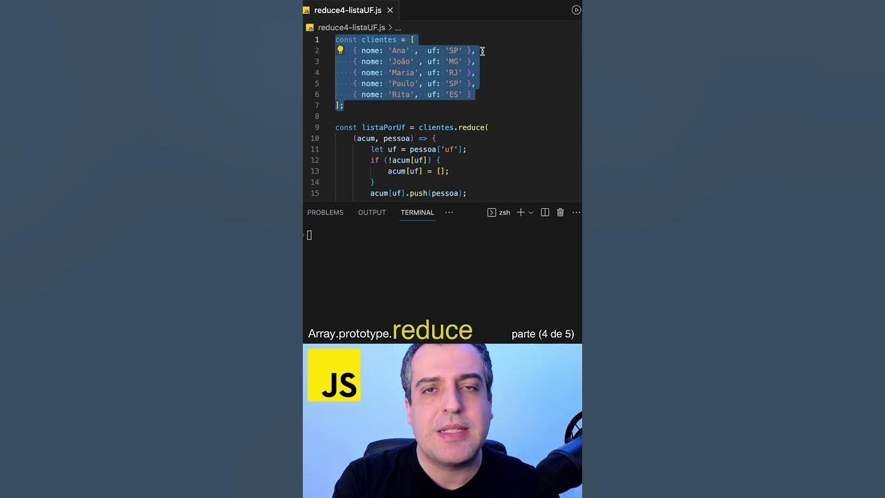 Reduce Js Parte 4 De 5 Shorts Js Javascript Nodejs Reactjs Vuejs Youtube