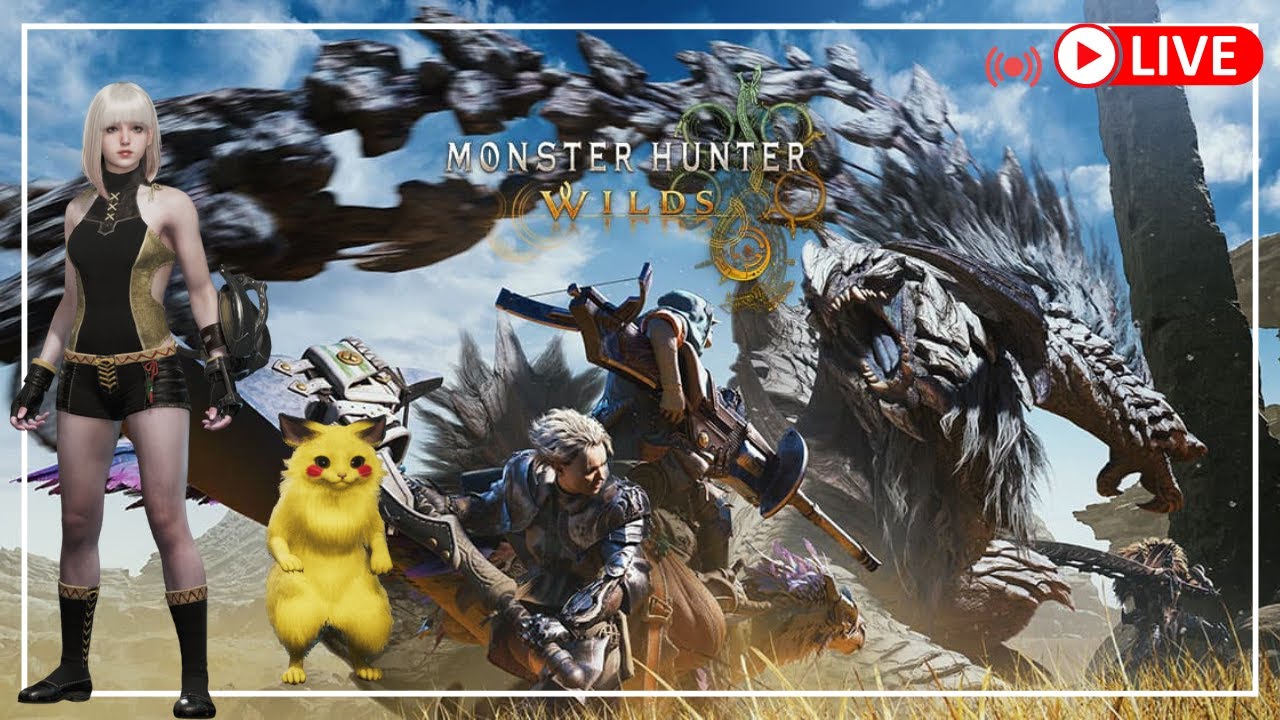 《Monster Hunter Wilds》|《魔物獵人 荒野》| " MHW " [狩獵解禁 ] | 💕 PC PS5 直播 Live😁| [粵語廣東話] - YouTube