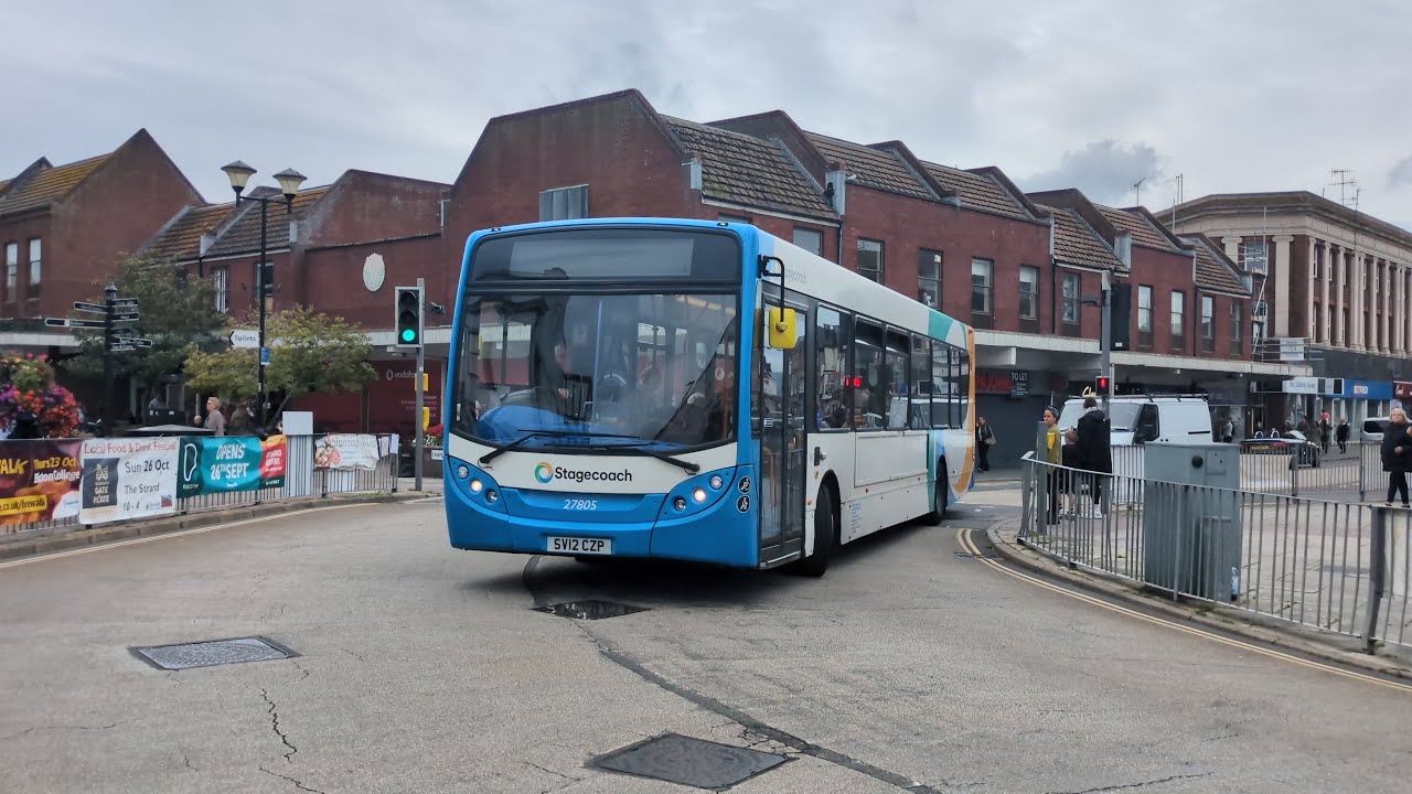 *THRASH* Stagecoach South West, 27805, SV12CZP, 57 to Exeter. - YouTube
