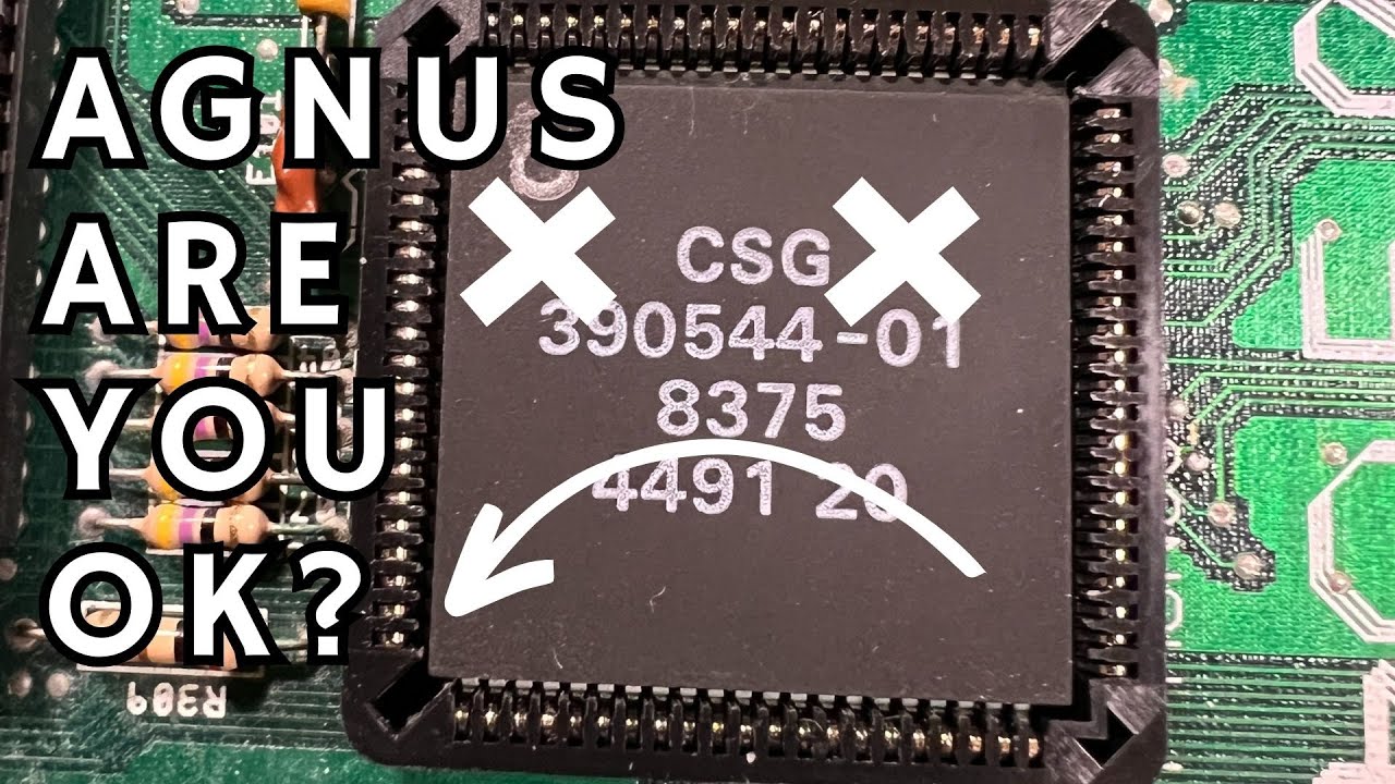 Agnus are you OK? Amiga A500+ Repair & Fault finding Part 2 - YouTube