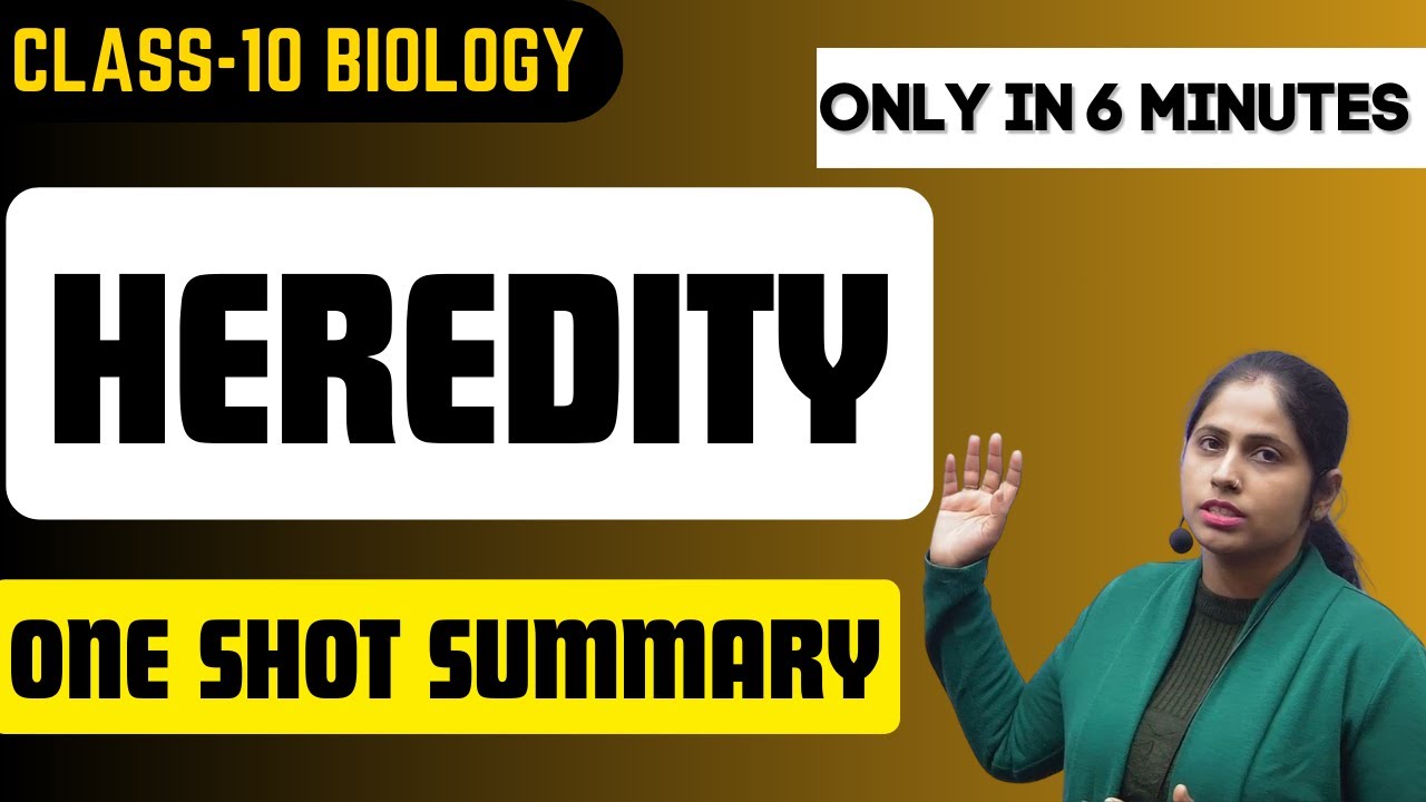 Heredity Class 10 One Shot | NCERT 10th Biology (Science) Chapter 9 ...