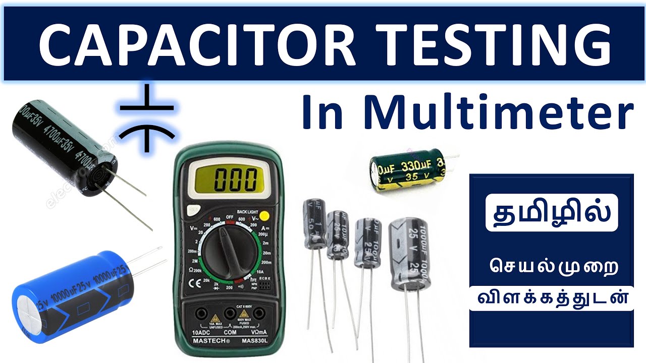 Capacitor testing using a multimeter - YouTube