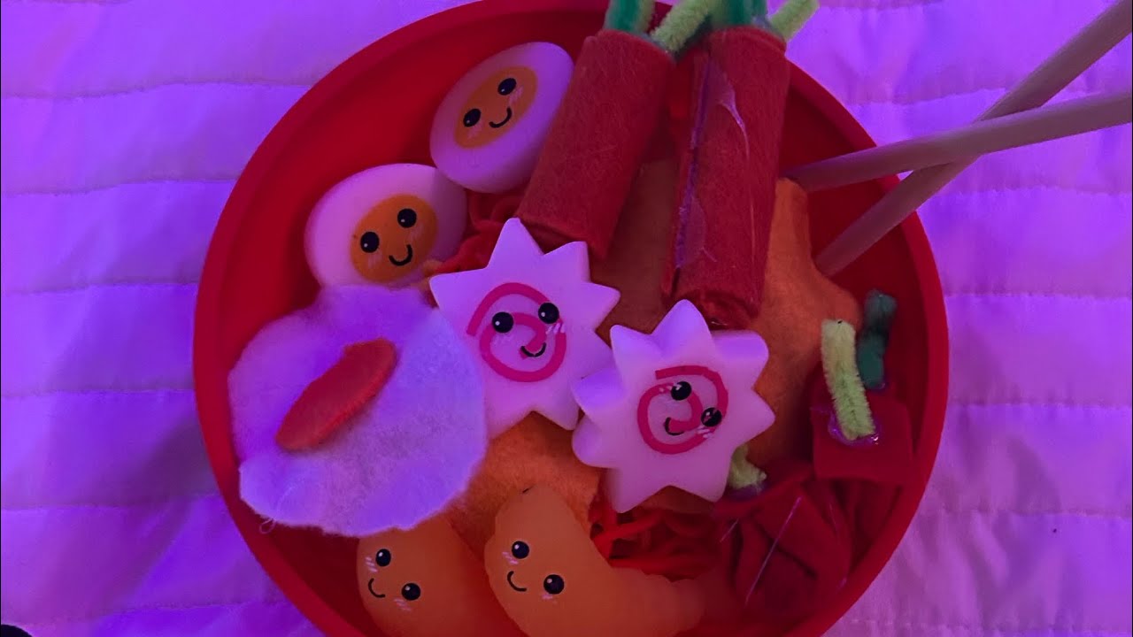 ASMR MAKING RAMEN, FELT - YouTube