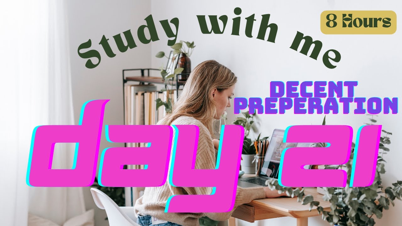 Study with me live 8 hour Pomodoro consistency challenge #day21 /90 💝💖 ...