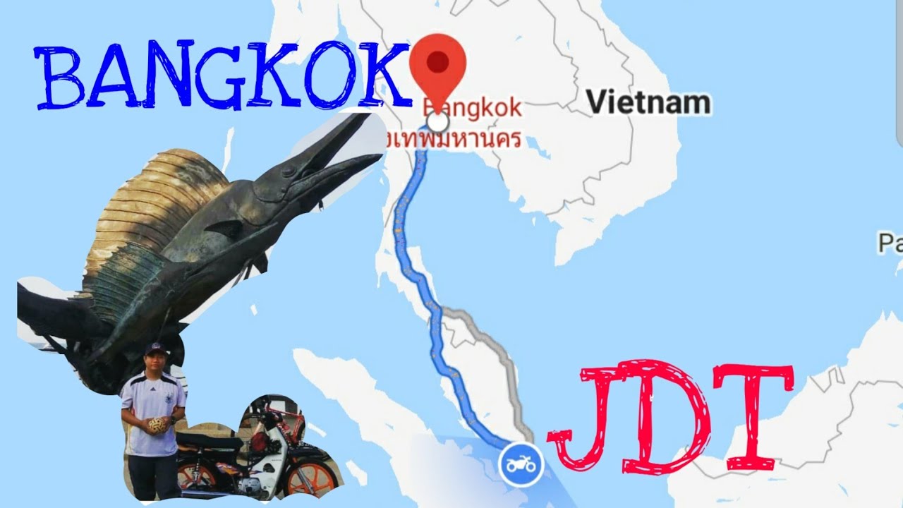 Solo ride dengan Kapcai Honda EX5 Dream ~ JB - Bkt Kayu Hitam - Bangkok ...