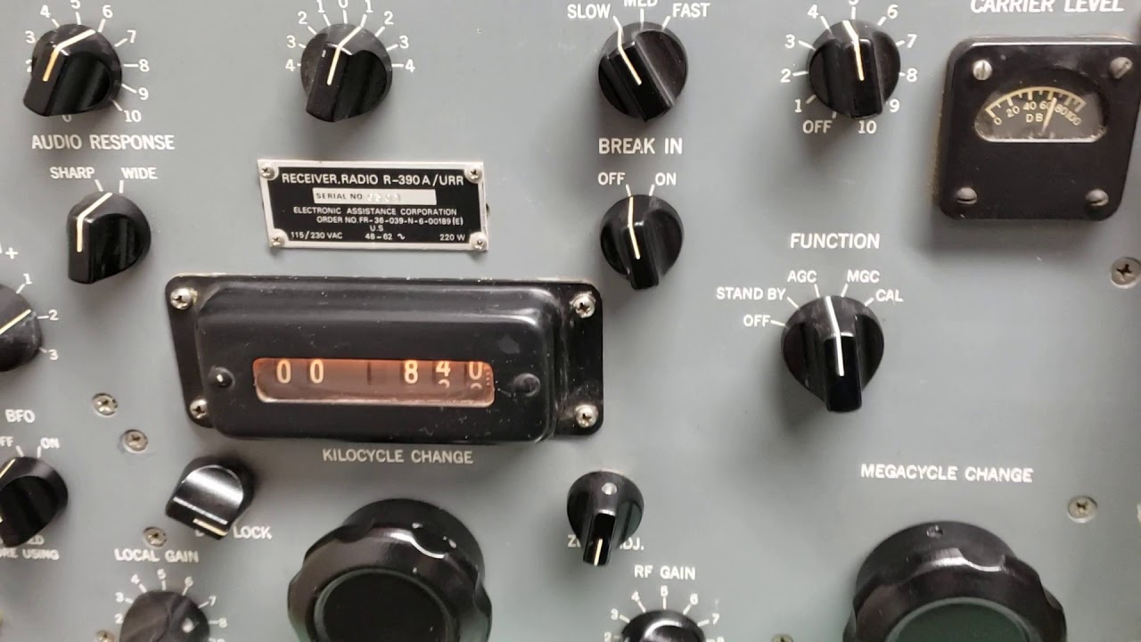 R-390A/URR Communications Radio Receiver - YouTube