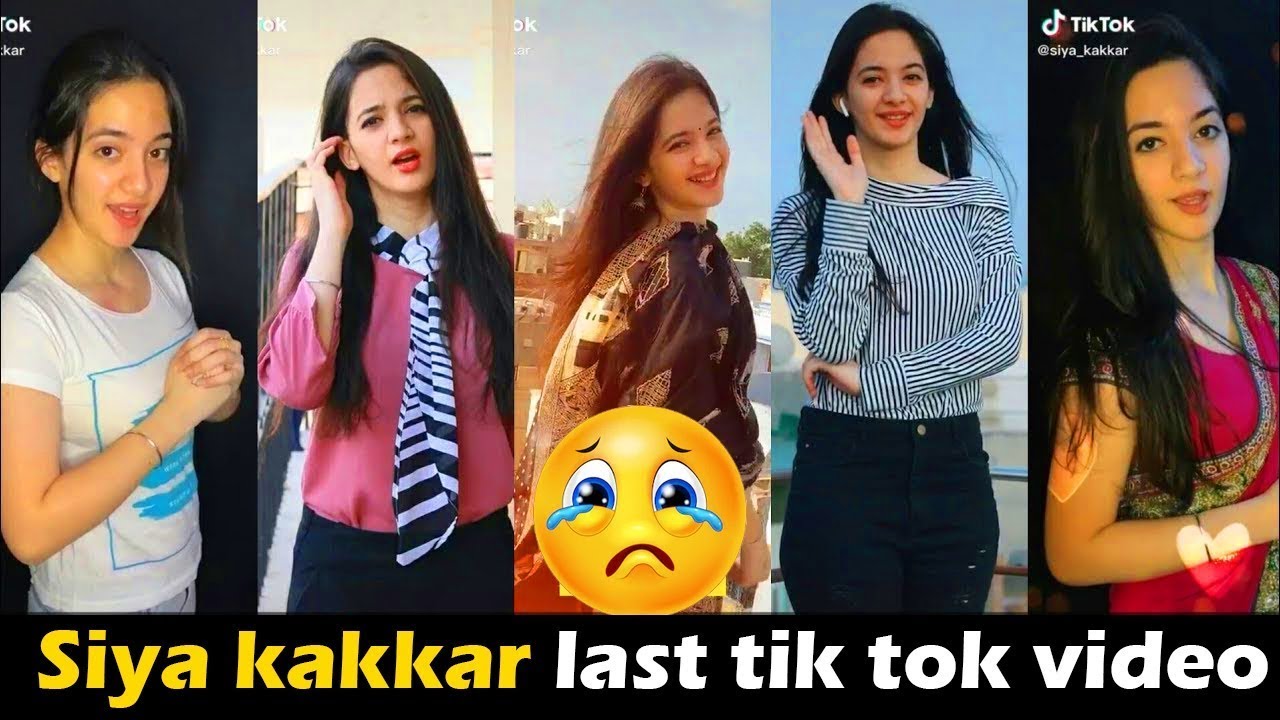 Siya Kakkar Last Tik Tok Video | Siya kakkar Viral Video | Siya Tik Tok ...