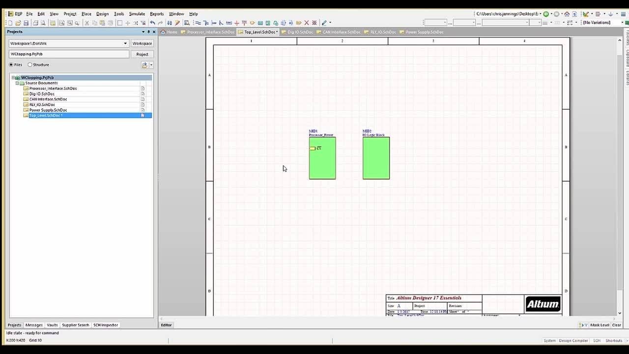 Hierarchical Design | Altium Designer 17 Essentials | Module 12 - YouTube