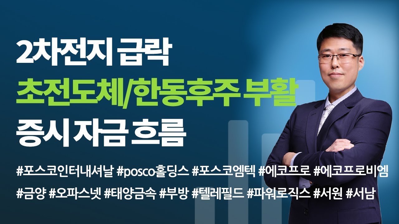 주식 20230807 2차전지 급락과 초전도체한동훈주 부활포스코인터내셔날 Posco홀딩스 포스코엠텍 에코프로 에코프로비엠 금양 오파스넷 태양금속