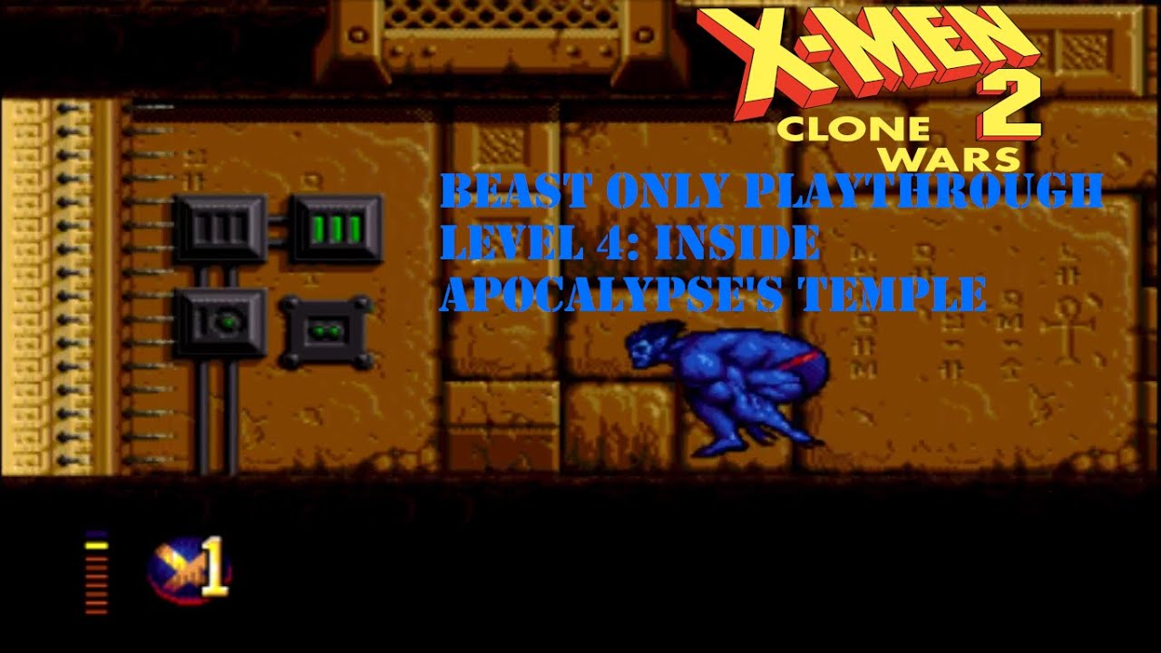 X-Men 2 Clone Wars Beast Only Playthrough Level 4: Inside Apocalypse's ...