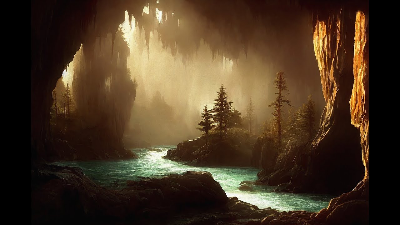 Cave Water Ambiance. sleep, meditation, and relaxation - YouTube