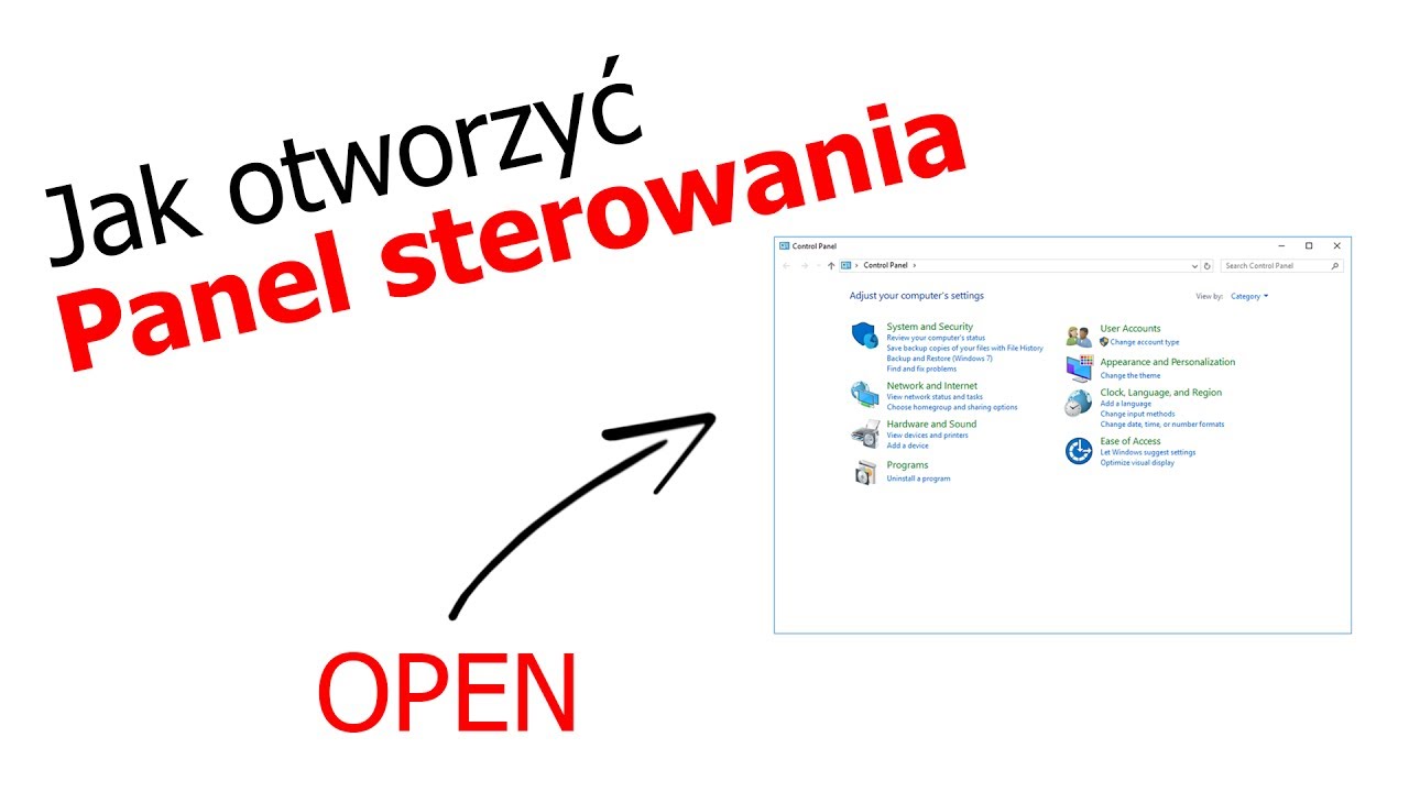 JAK OTWORZYC PANEL STEROWANIA - YouTube