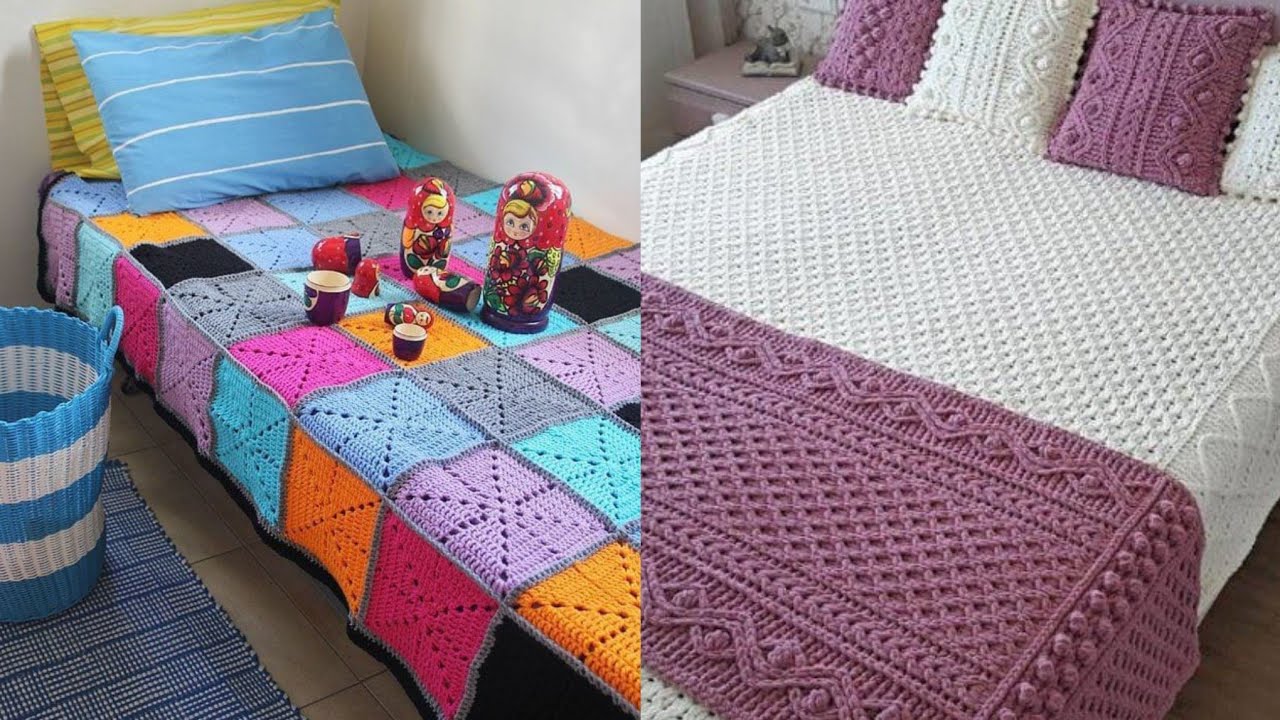 Extremely Free Crochet Patterns Crochet Badsheet Design For 2023 - YouTube