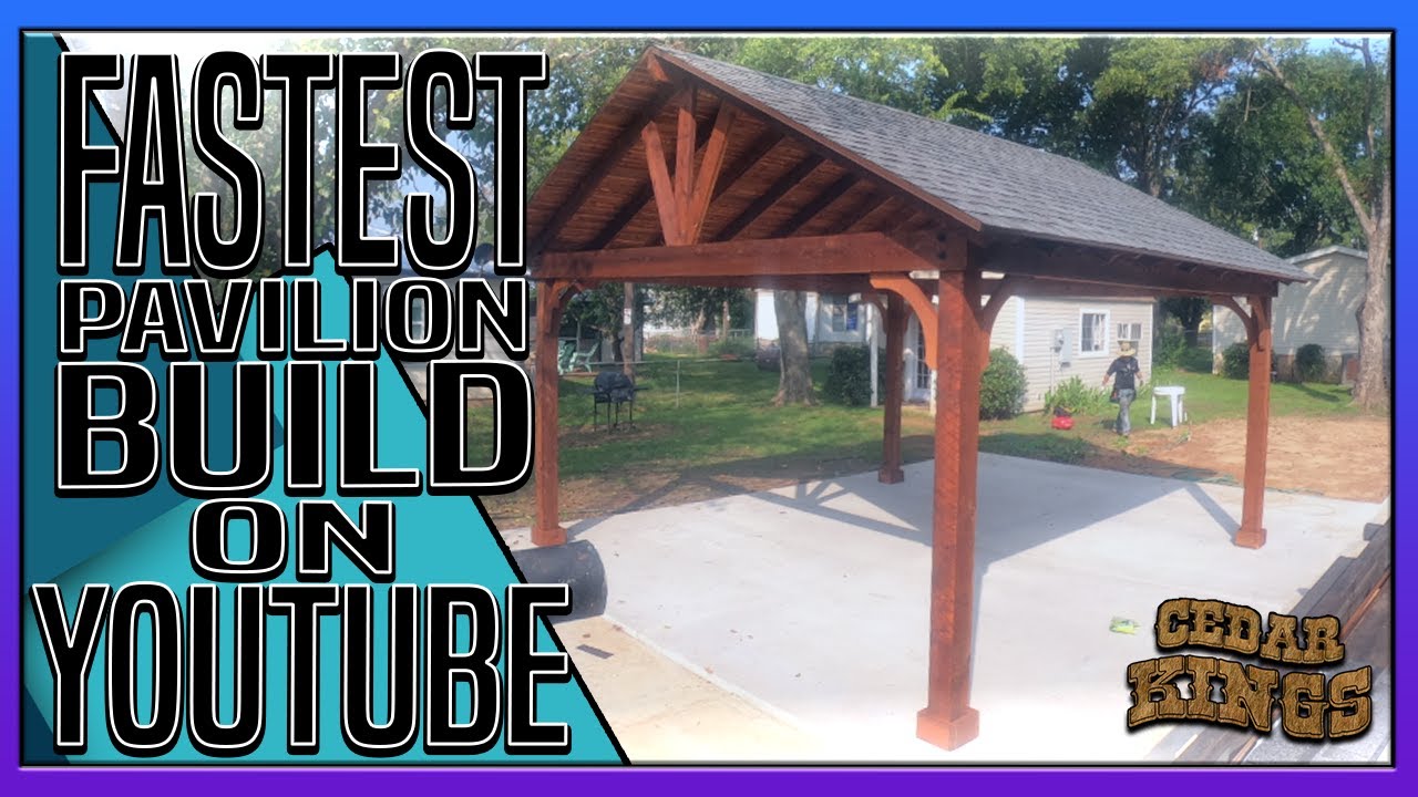 WATCH us build the FASTEST pavilion ON YOUTUBE. How to build an 18x18 ...