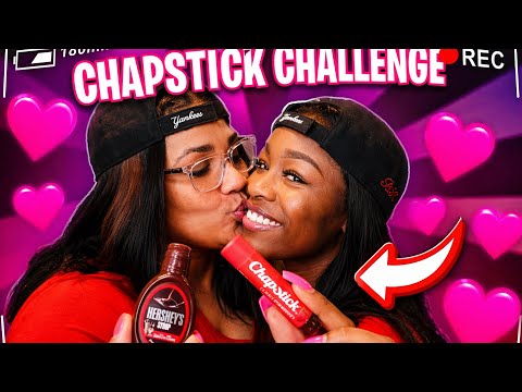 CHAPSTICK KISSING CHALLENGE|**IT GETS SPICY**🔥