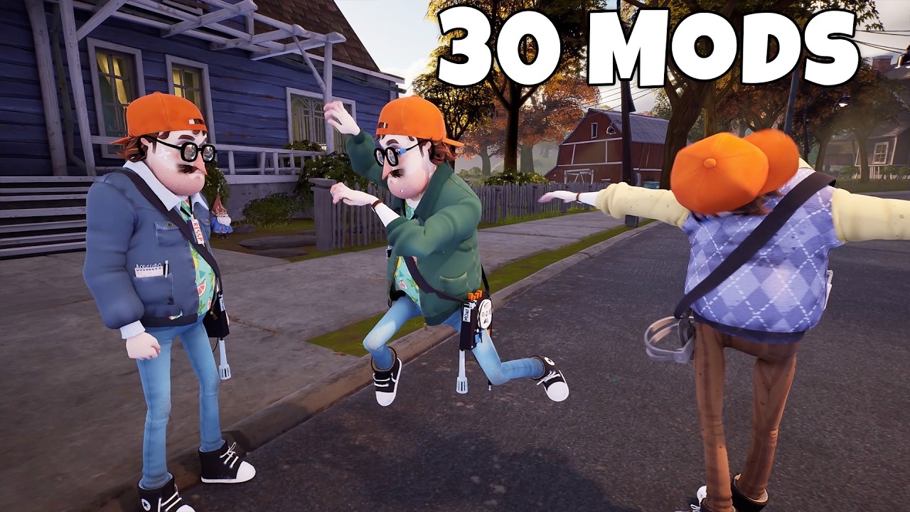 Hello Neighbor 2 Multiplayer with YouTubers (30 Mods) - YouTube