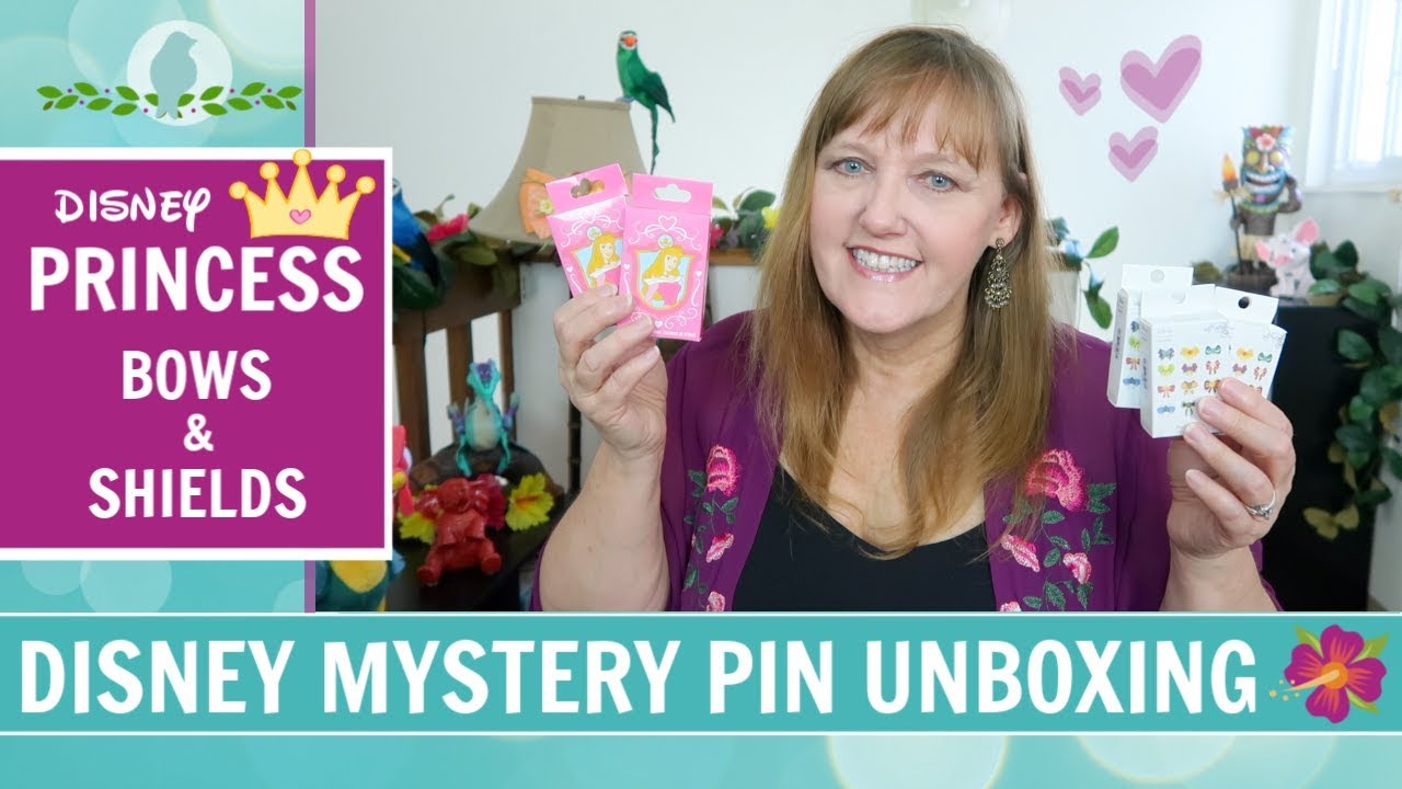 Disney Princess Shields & Princess Bow Pins | Disney Mystery Pin ...