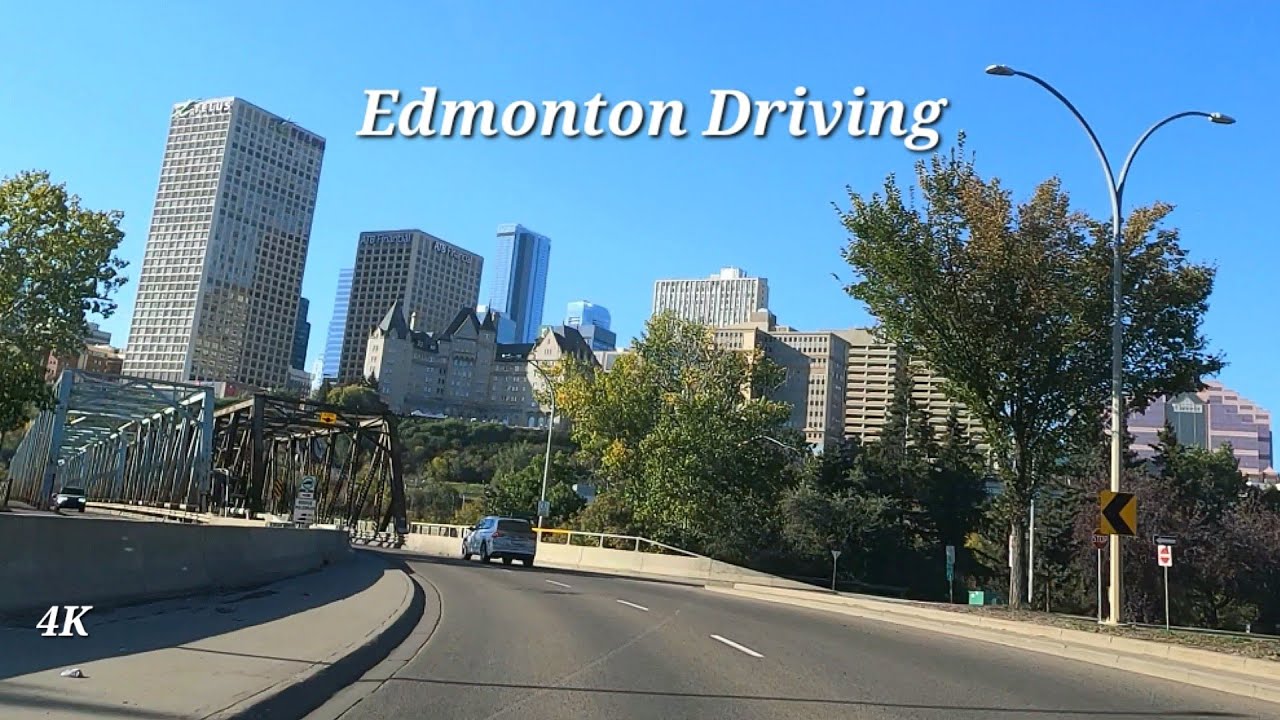 Driving - 99 Street to Downtown Edmonton, Alberta, Canada - Sep 2023 ...