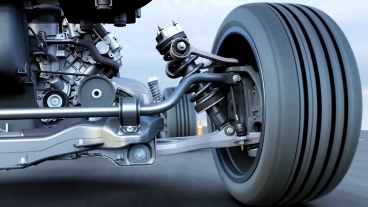 Double Wishbone Suspension 3D Animation Demonstration - YouTube