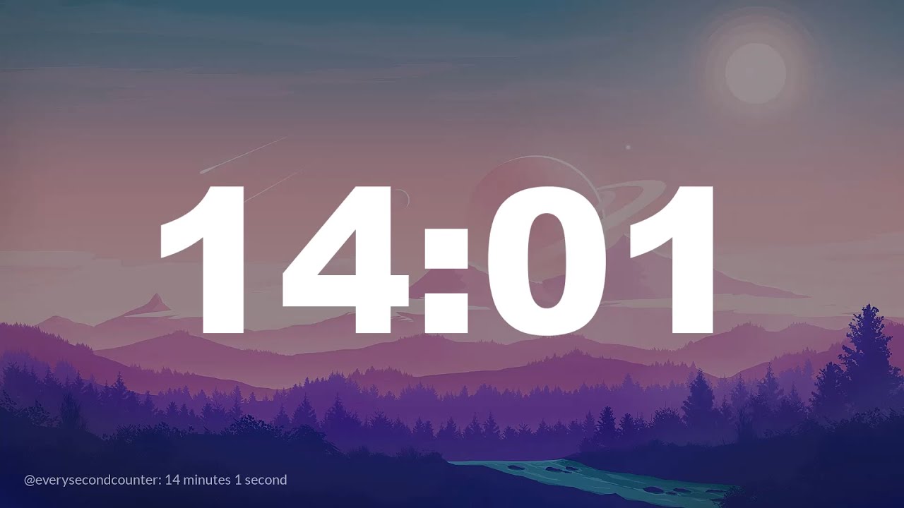 14 minutes 1 second [841 secs] clock timer countdown || Alarm Focus ...
