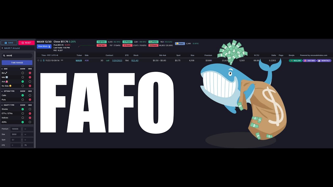 How to Follow Flow using Unusual Whales | Someone Always Knows in Wall ...