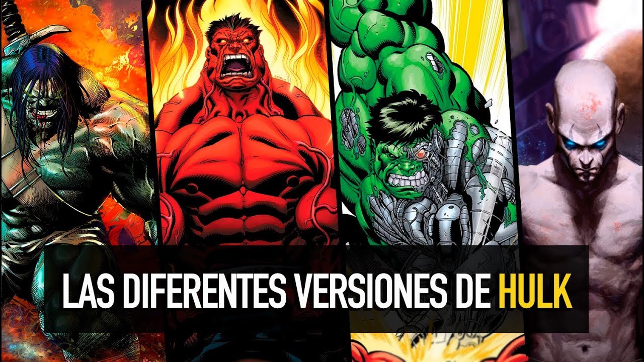 Las diferentes versiones de Hulk - The Top Comics - YouTube