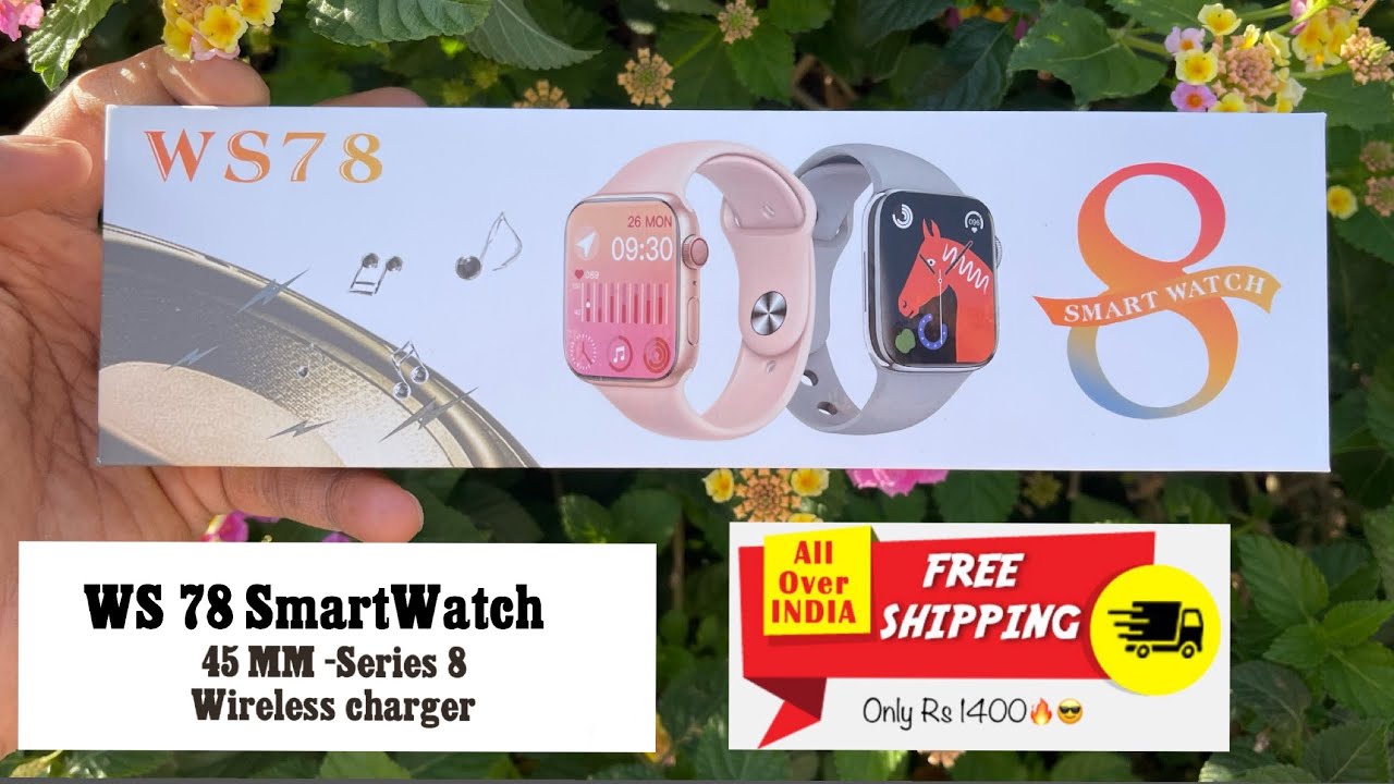 WS78 Silicone Smart Watch8-Oxygen Level-& Calls Supports -Compatible ...