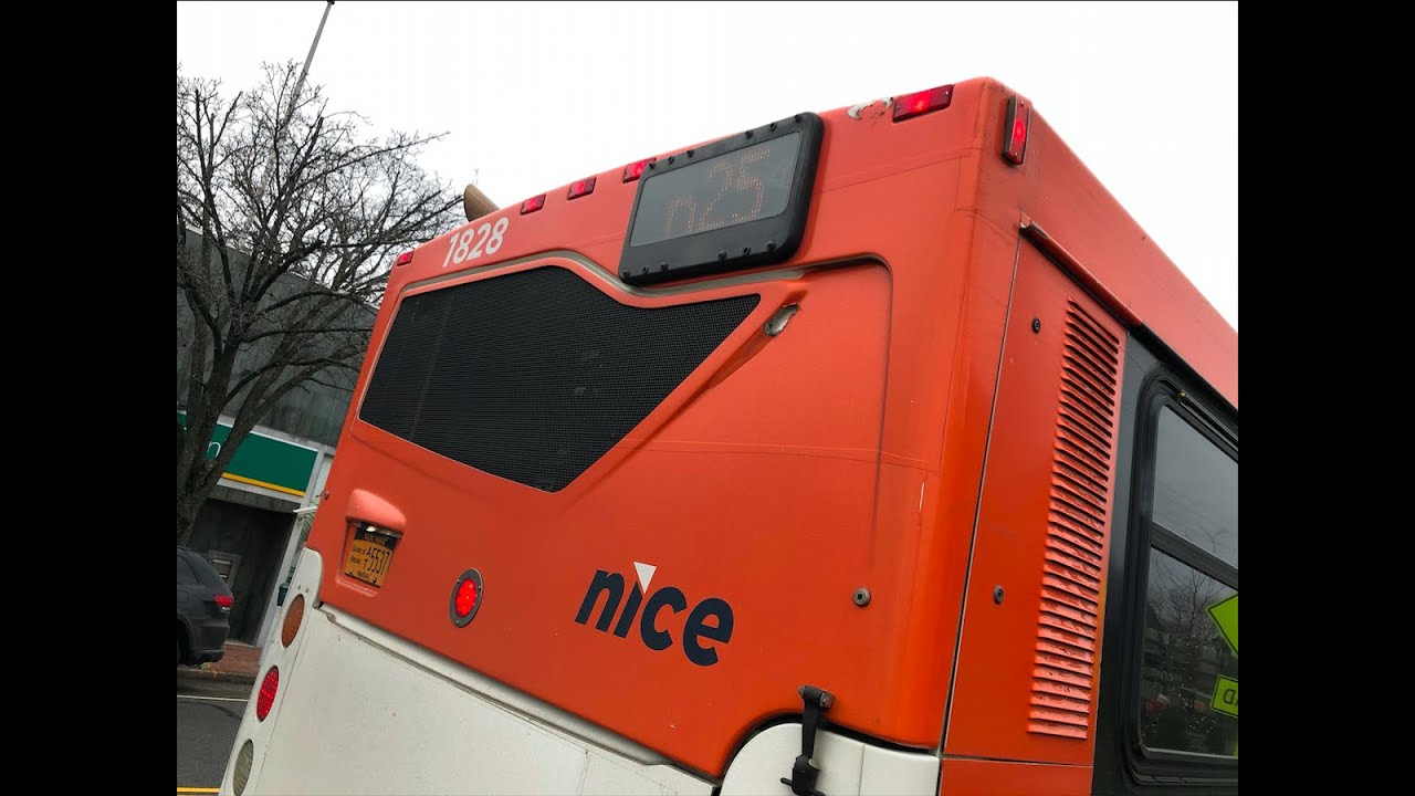 NICE Bus: On Board Orion VII NG CNG #1828 On Bus Route N25 To Lake ...