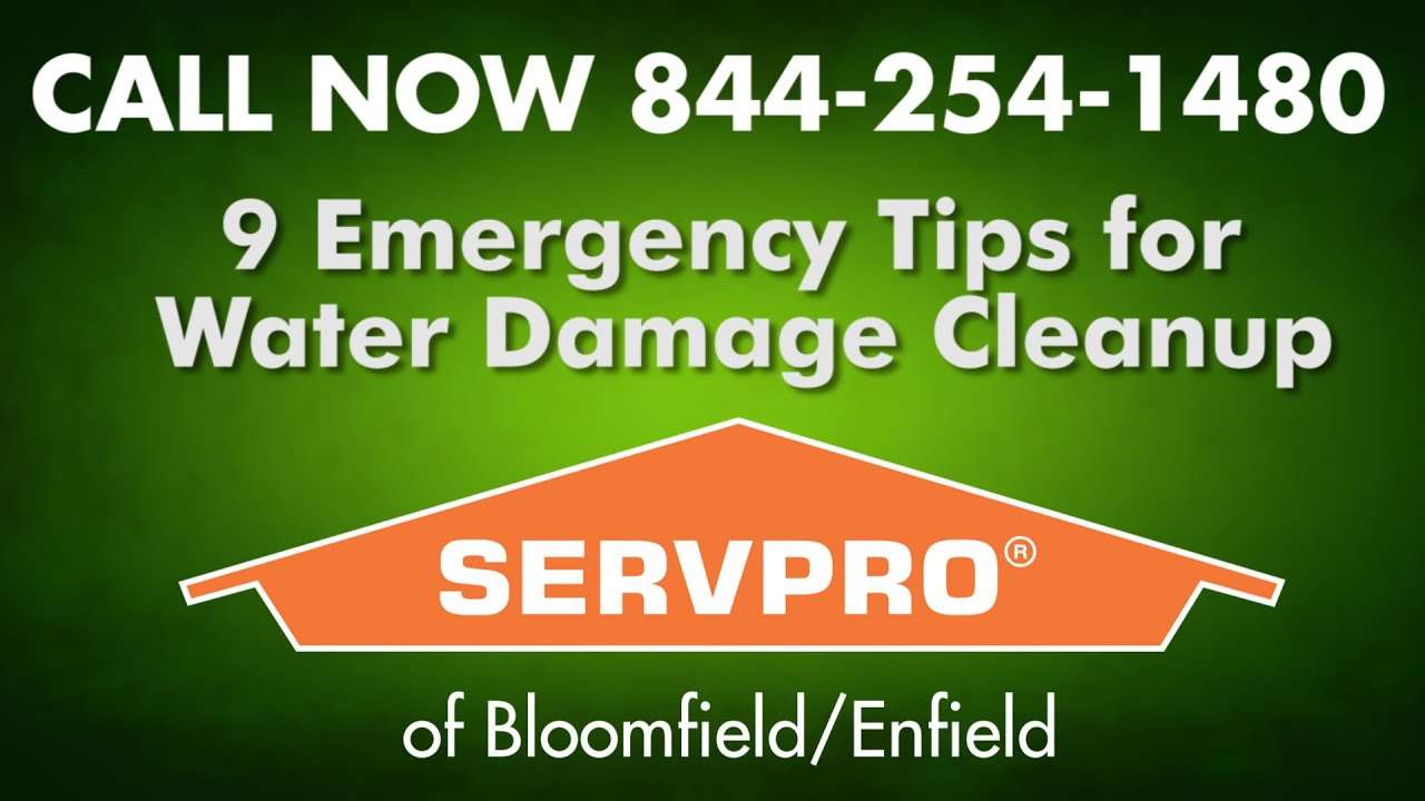 Water Damage Cleanup Emergency Tips SERVPRO - YouTube
