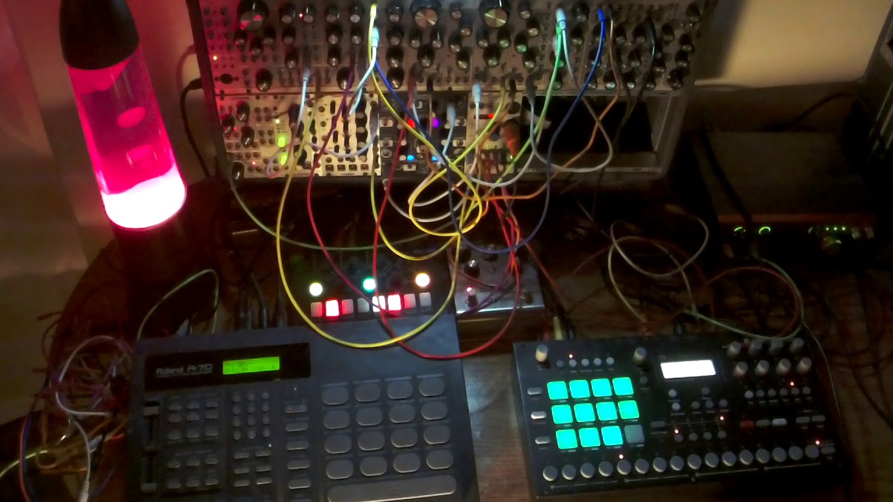 Analog RYTM + Roland R-70 Drum Groove - YouTube