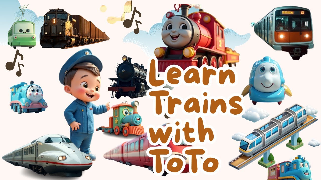 👉 Learn Types of Trains 🚆 | Train Names for Kids | Toto Kids - YouTube