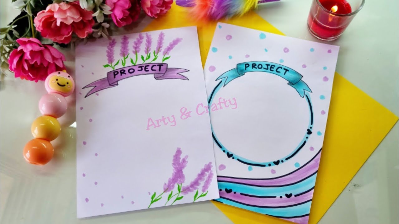 Front Page Design on Paper | Border Designs | Border for Project ...