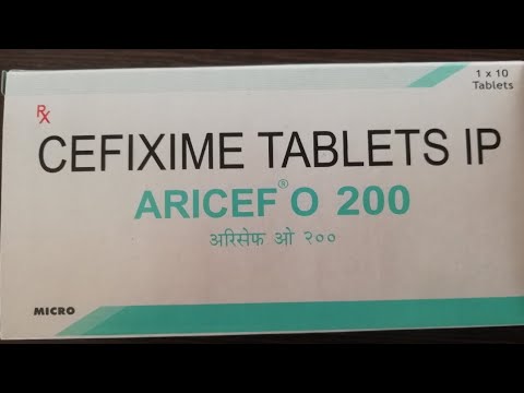 Ues Of ARICEF O 200mg cefixime tablet IP (MICRO LABS LIMIED) cefixime ...