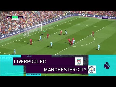 Realistic Simulation: Liverpool vs Manchester City Highlights| PES 2018 | PC | KnightMD